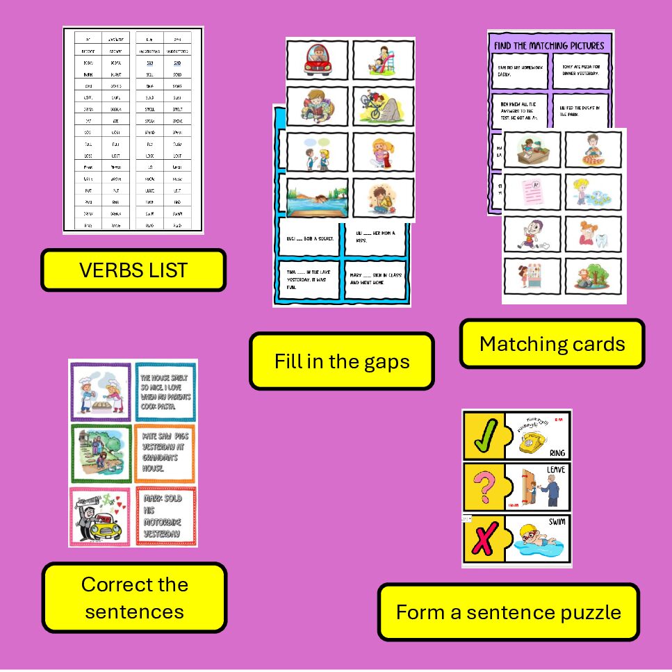 Past simple – Irregular verbs practice – My ESL World