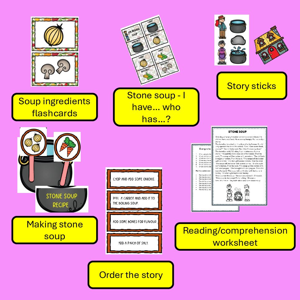 Stone soup-Recipe and food vocabulary for juniors – My ESL World