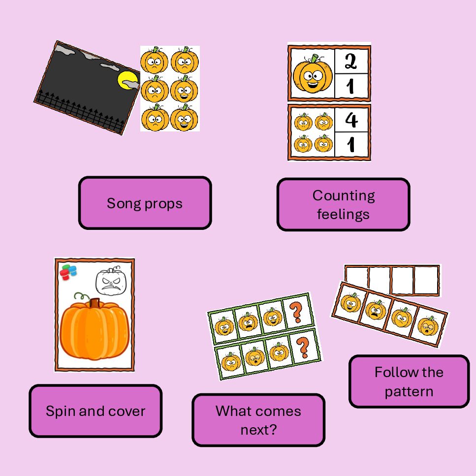 Five little pumpkins – Counting, shapes and feelings – My ESL World