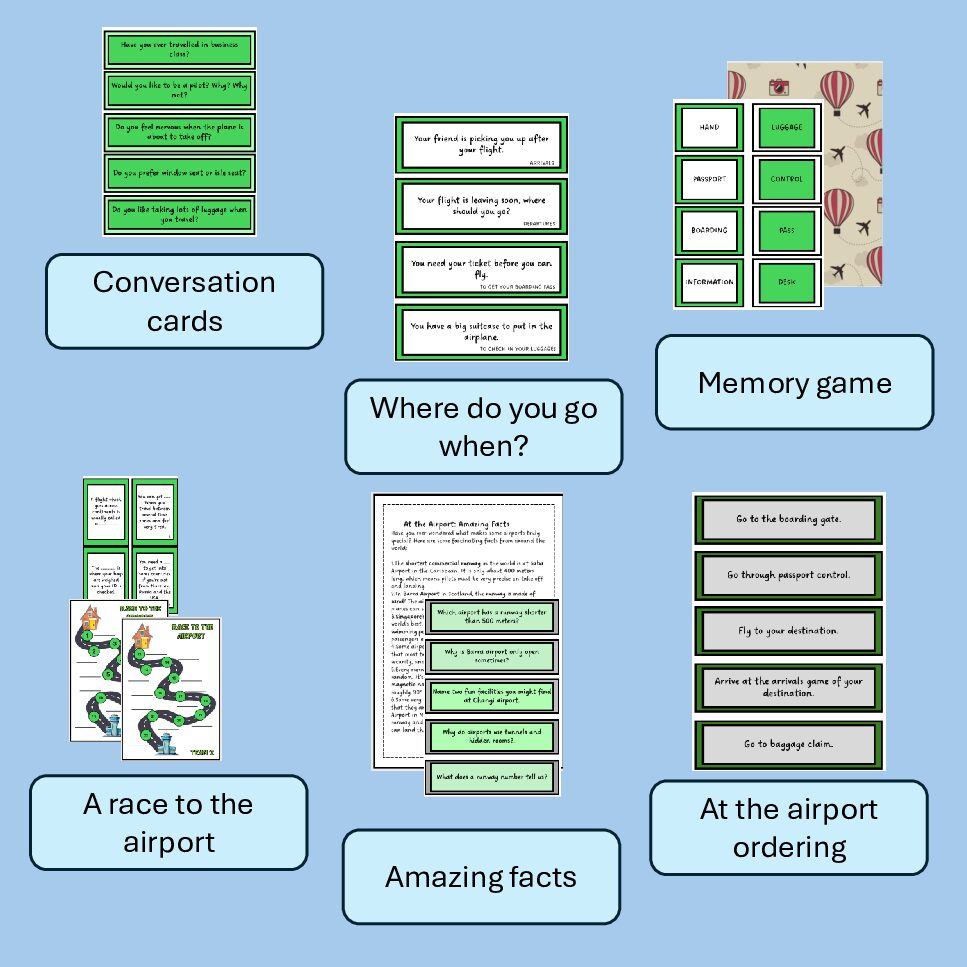 At the Airport: ESL Vocabulary & Conversation Mega Pack – My ESL World