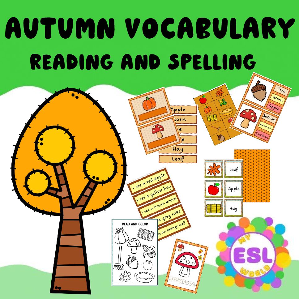 Autumn vocabulary-Reading and spelling – My ESL World