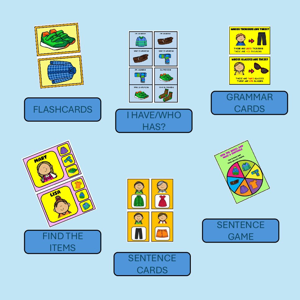 Possessive Adjectives/CLOTHES | “Whose Is This?” Grammar & Speaking ...