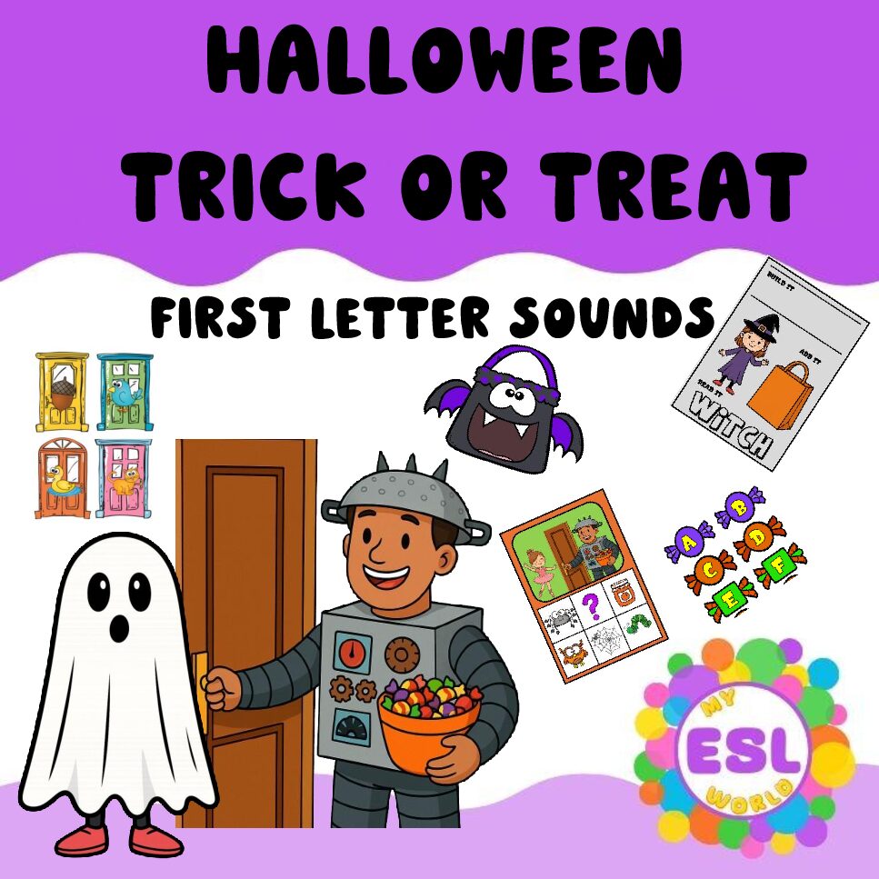 Knock Knock, Trick or Treat! — First-Letter Sounds Halloween Literacy ...