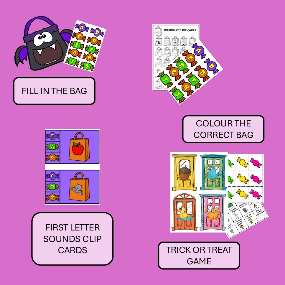 Knock Knock, Trick or Treat! — First-Letter Sounds Halloween Literacy ...