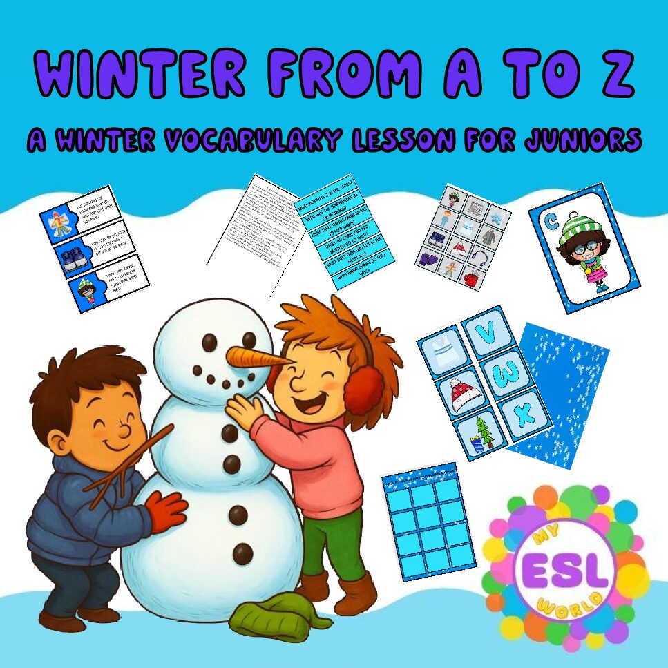 Winter from A to Z • Interactive Vocabulary, Riddles & Adjective ...