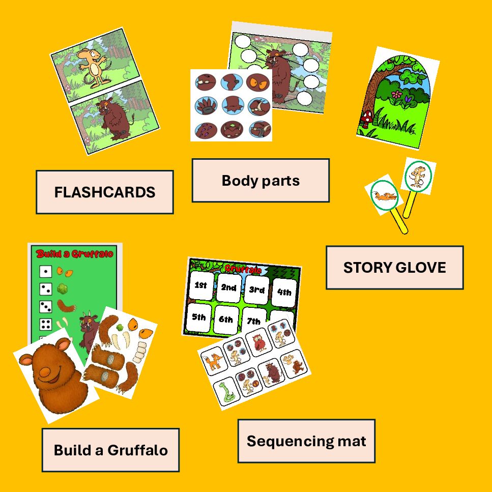 The Gruffalo ESL Storytelling Lesson | Animals & Body Parts for ...