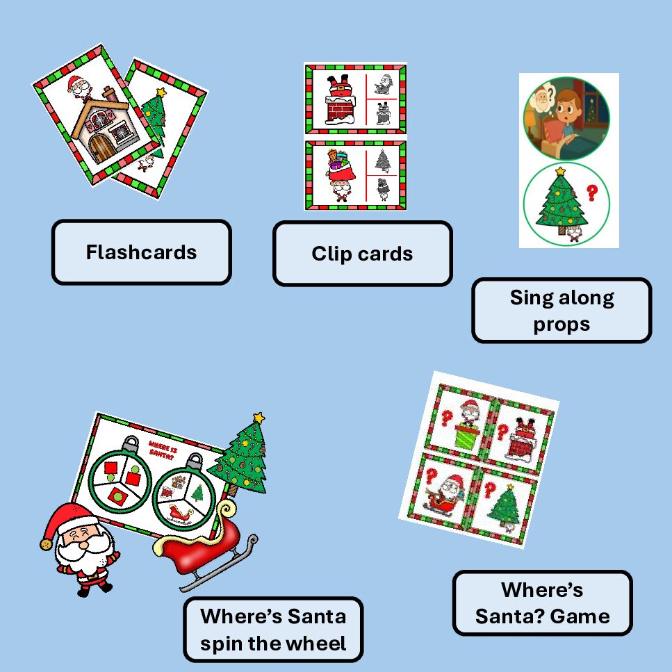 Santa, Where Are You?” Christmas Prepositions Lesson for ESL kids – My ...
